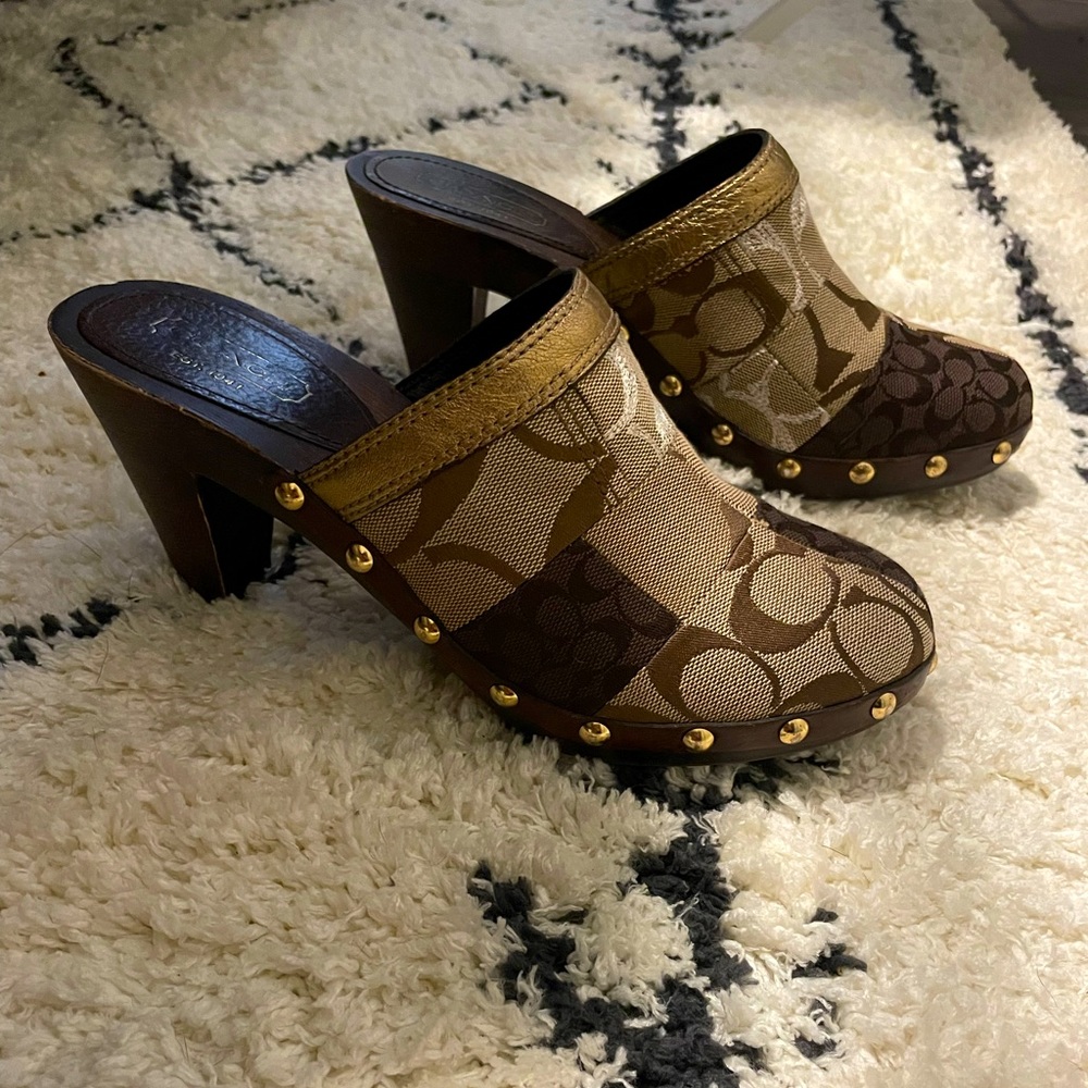 Coach Vintage Heeled Clogs. From Early 2000s. Great C… - Gem